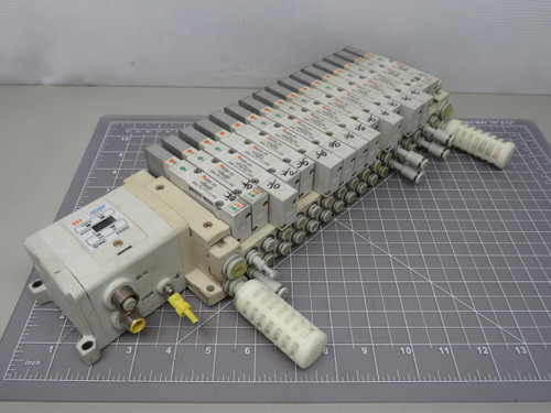 SMC EX250-SPR1 Profibus Interface Unit w Solenoids