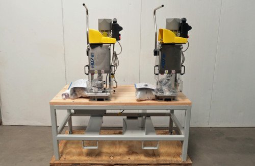 New LOT OF 2 MECAL P107C MRS5158-JD BENCHTOP CRIMPING PRESSES ON TABLE ...