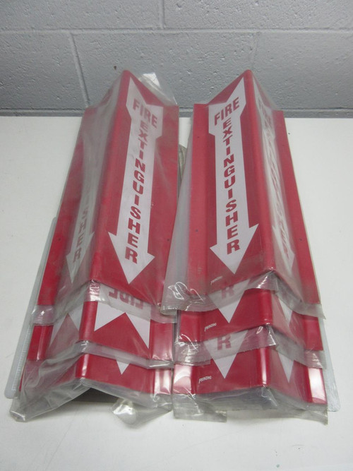 6 Prinzing SP818 Fire Extinguisher Signs - Act Fast