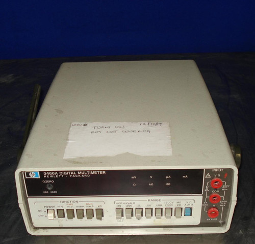 Used HP 3466A DIGITAL MULTIMETER T4444 surplus at a great price