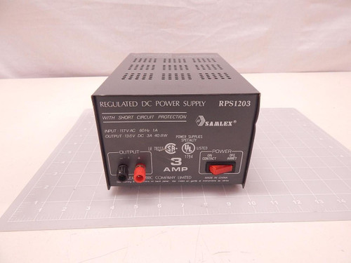 Used SAMLEX RPS1203 REGULATED DC POWER SUPPLY T76231 surplus at a great ...