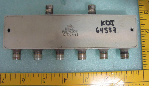 Used KDI 64537 PSK-E05S 6-WAY POWER DIVIDER T7168 surplus at a great price