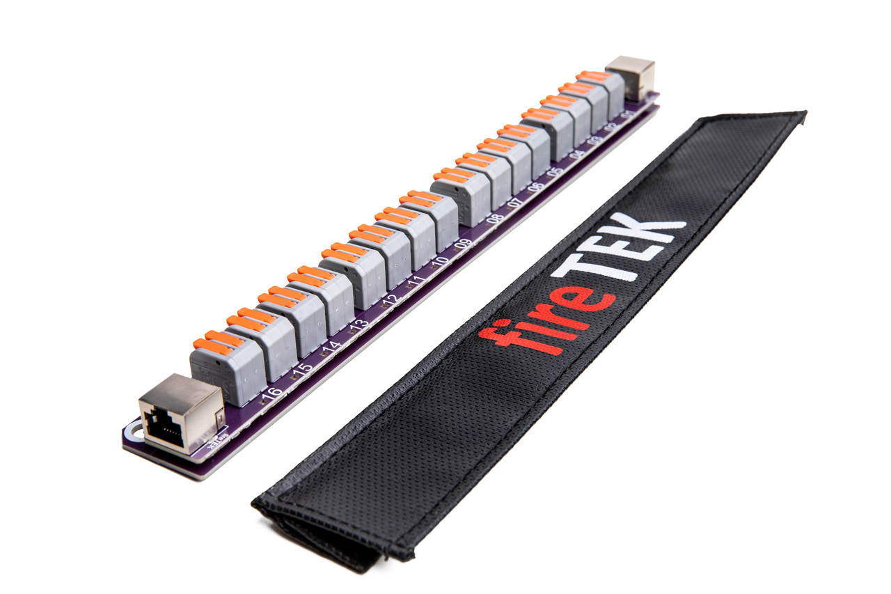 Standard 16ch rails w/ 2xRJ-45 for chain
