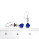 Sea Glass Bezel Wrap Starfish Shimmer Earrings