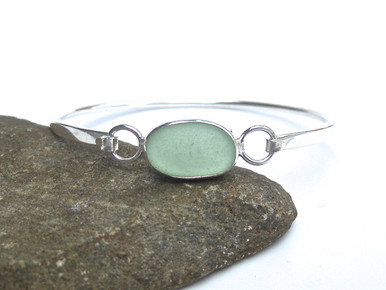 Bezel Set Hinge Bangle Bracelet