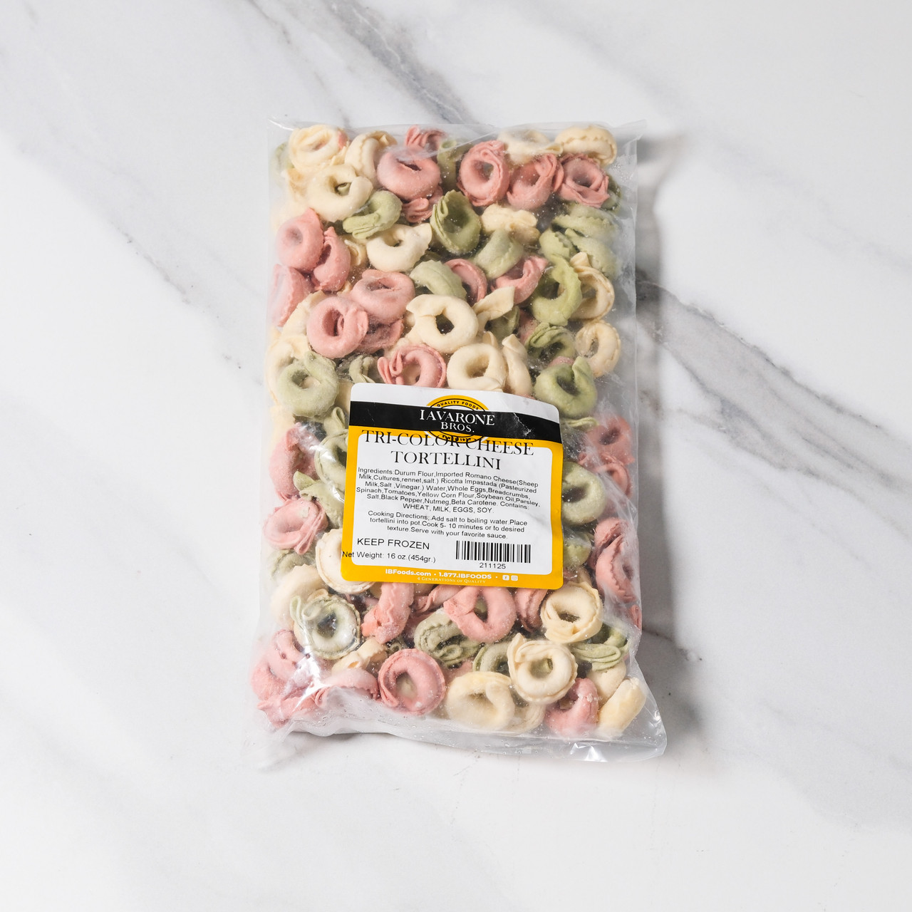 Tri-Color Tortellini with Cheese - IBFoods.com