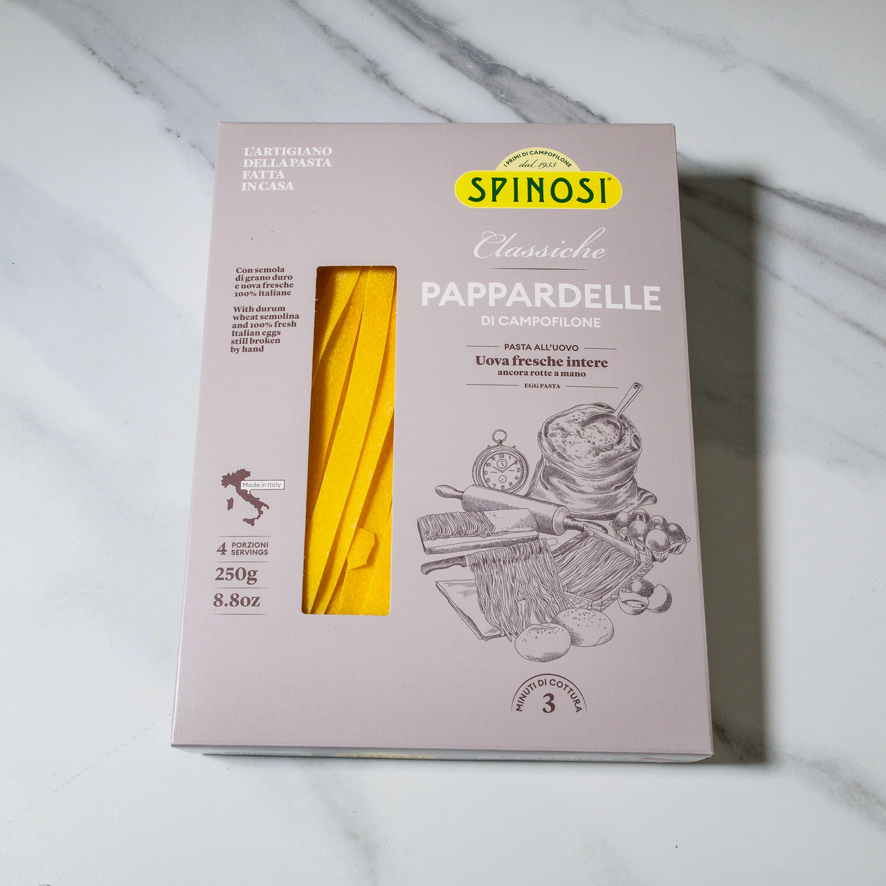 Spinosi Pappardelle Egg Pasta - IBFoods.com