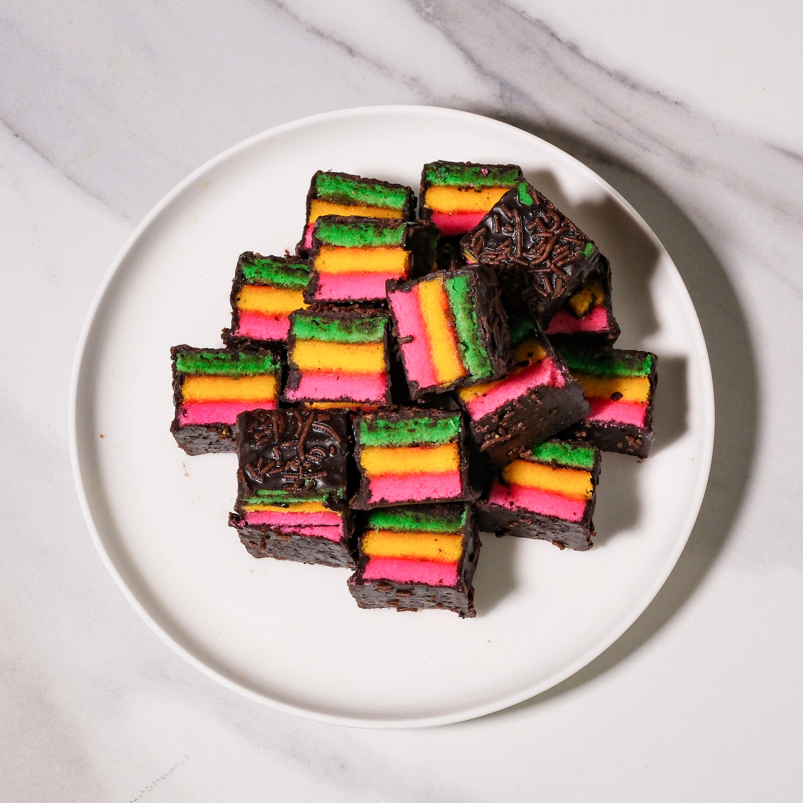 Rainbow Layer Cookies - IBFoods.com