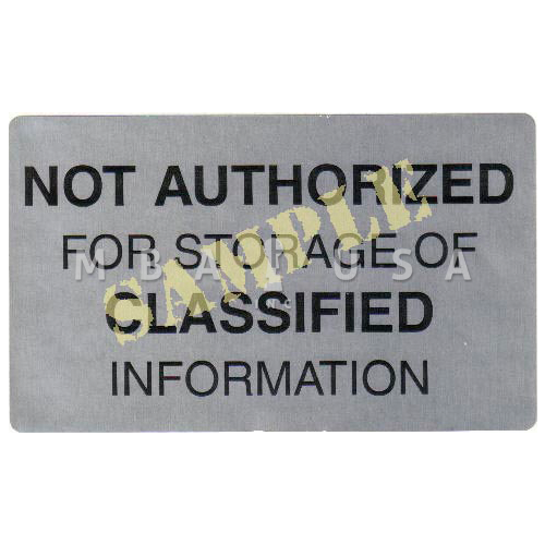 REJECTION LABEL (SOLD IN QTY OF 6) - MBA USA, Inc.