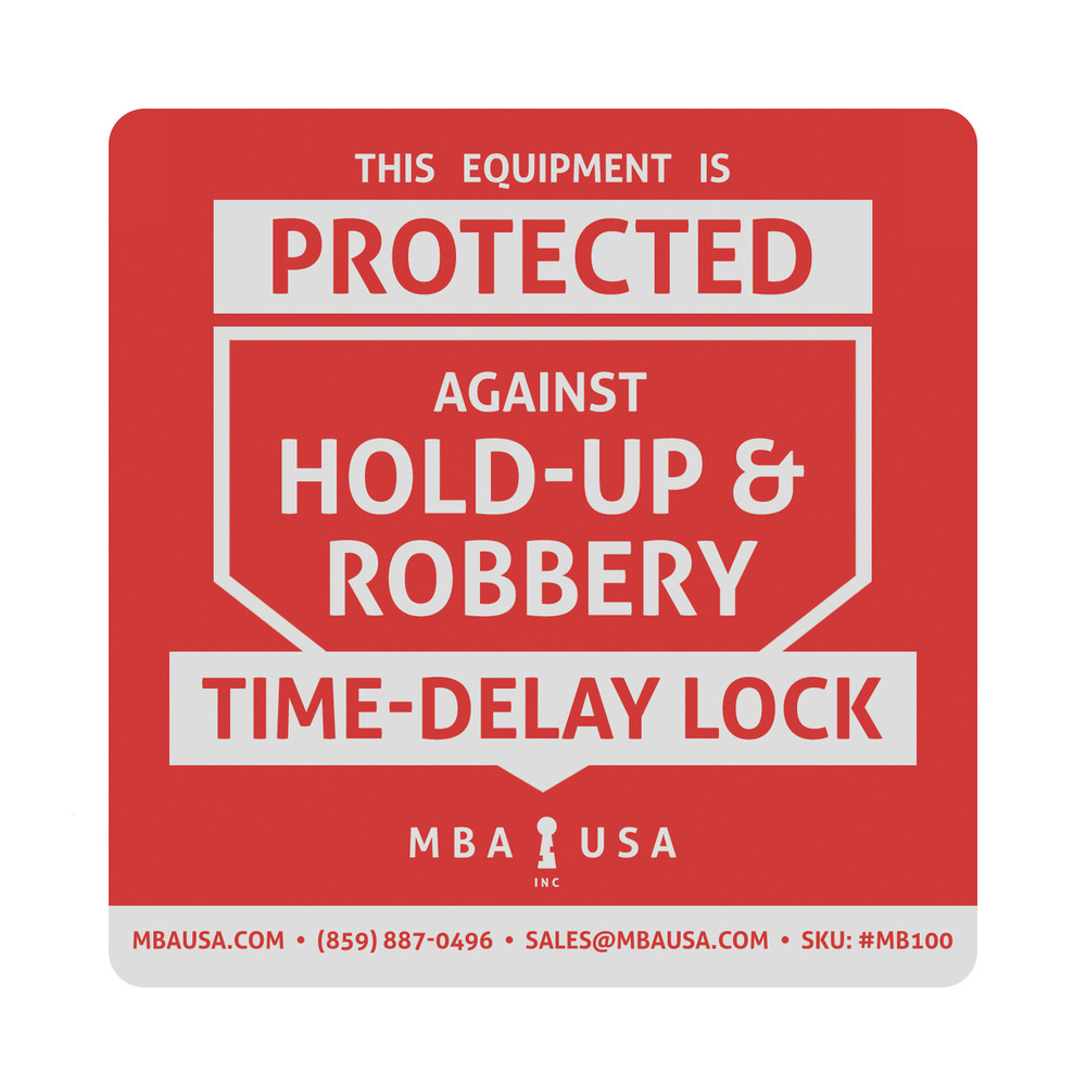 TIME-DELAY LOCK STICKER - MBA USA, Inc.