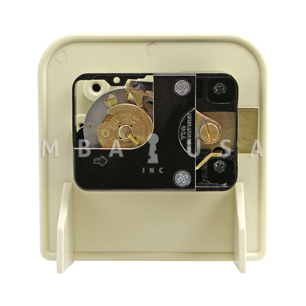 S&G MOUNTED 6730 CUTAWAY LOCK W/ D003 FRONT READING DIAL, BLACK & WHITE ...