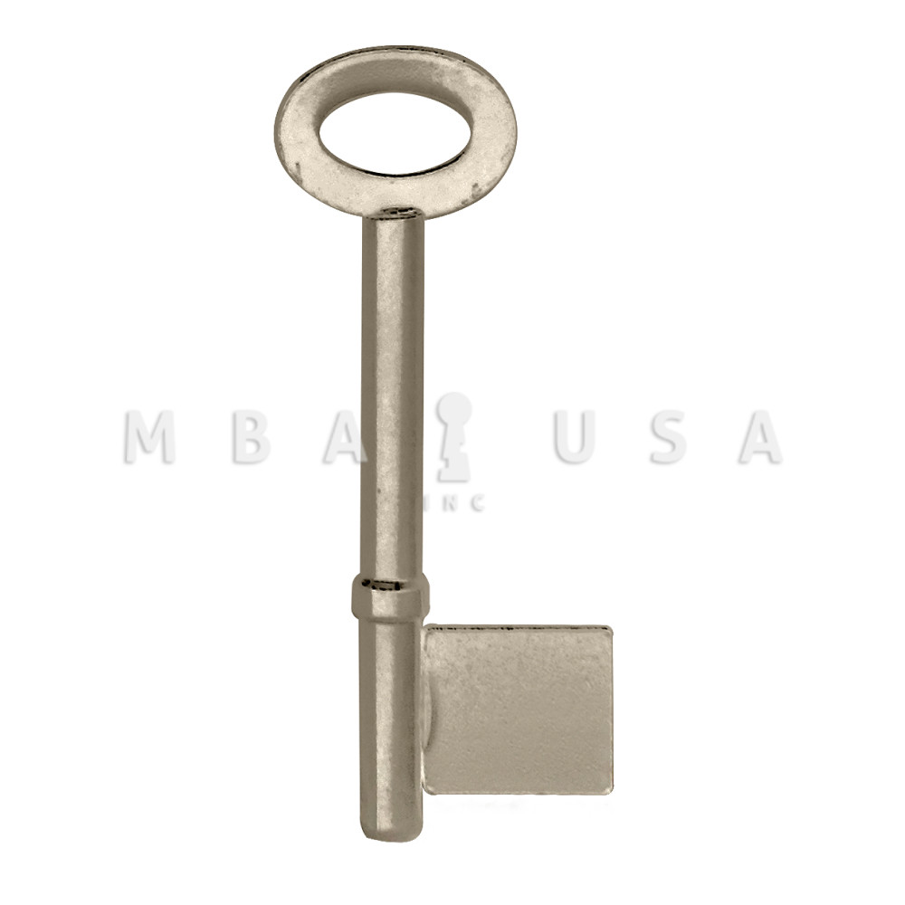 2 Guage Chubb Grill Gate Single Bitted Key Blank, 90mm Overall Length ...
