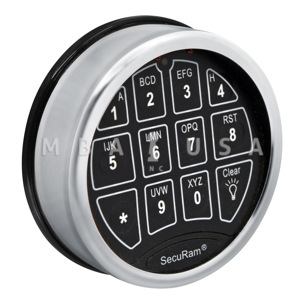 SafeLogic Top-Lit Keypad, Chrome - MBA USA, Inc.