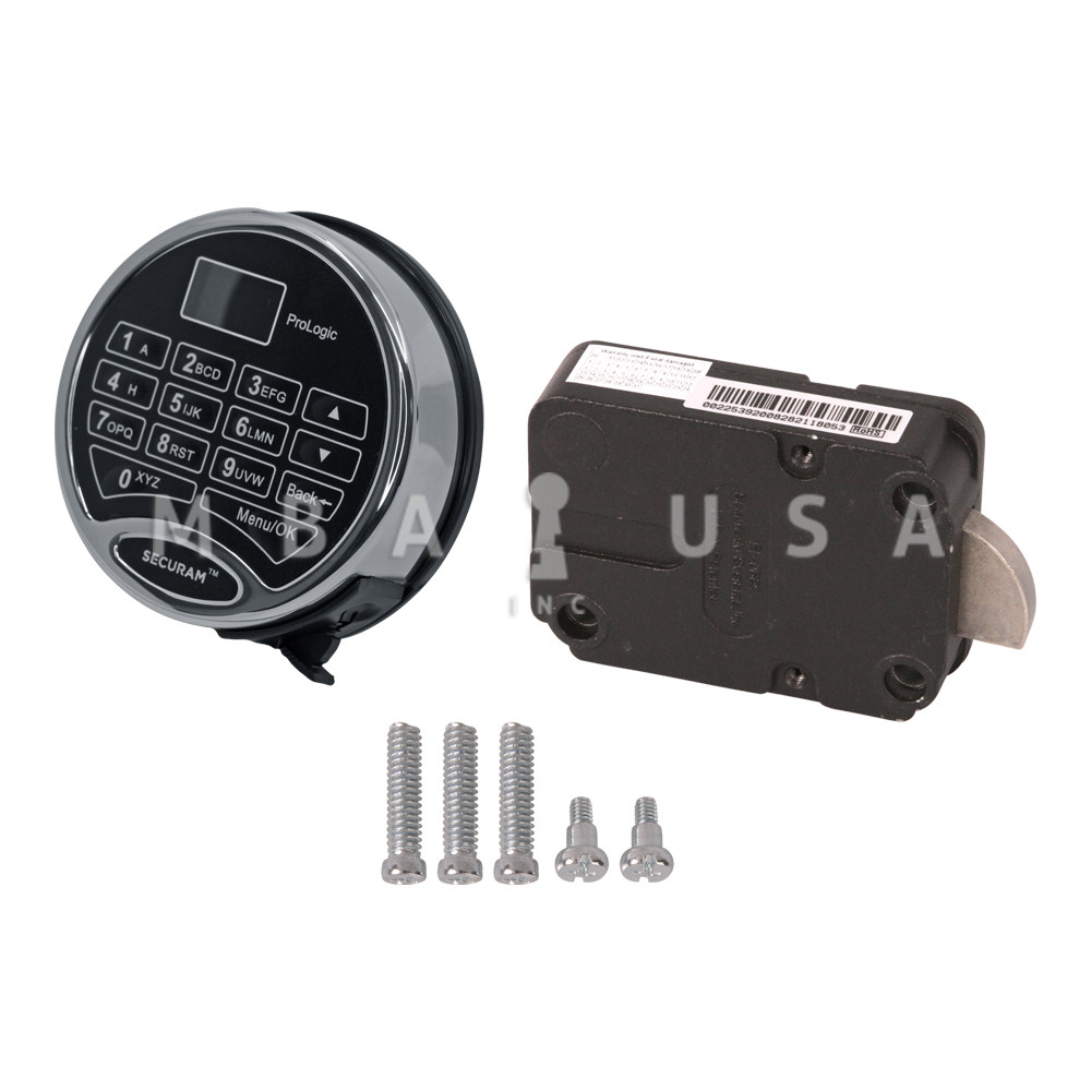 SECURAM ProLogic L02 Swing Bolt Lock Package w/ Chrome Keypad - MBA USA ...