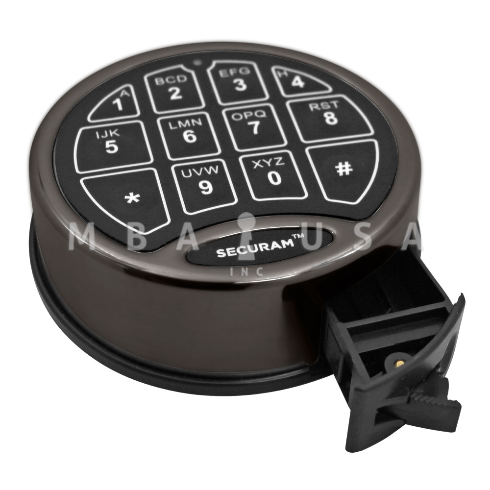 SECURAM SafeLogic Basic 2-User Swingbolt Lock Package w/ Backlit Keypad ...