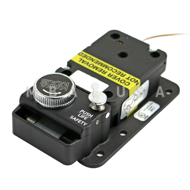 Kaba-Mas CDX-10 Lock Package w/ Strike #3, Black Finish, Pedestrian ...