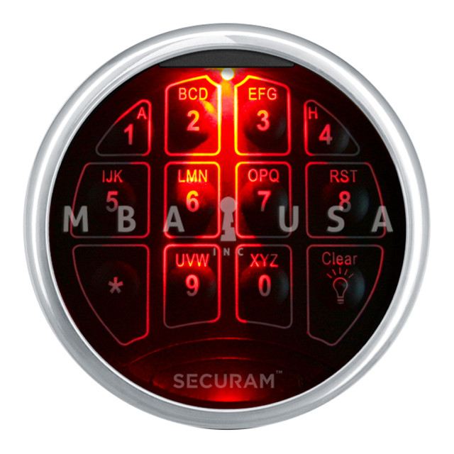 SafeLogic Top-Lit Keypad, Chrome - MBA USA, Inc.