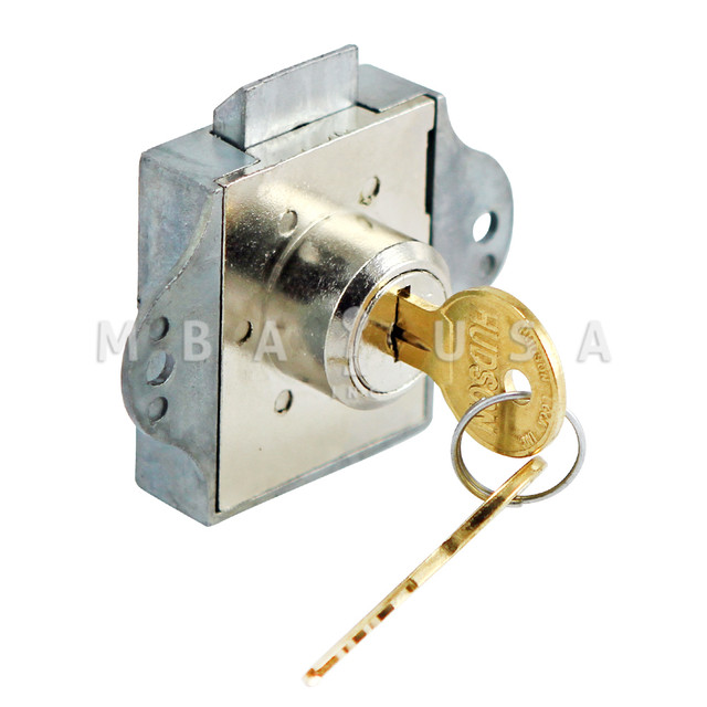 Hudson Drawer Lock, Spring Bolt, Keyed Different - MBA USA, Inc.