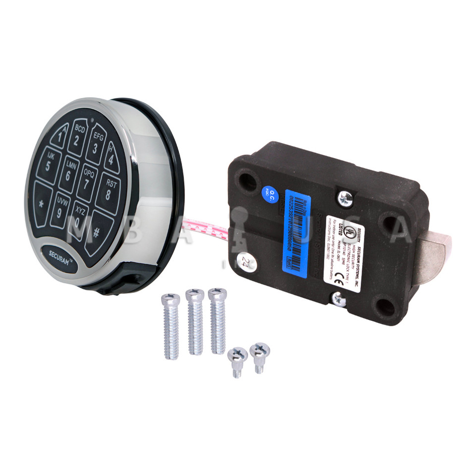 SECURAM SafeLogic Basic 2-User Swingbolt Lock w/ Chrome Keypad - MBA ...