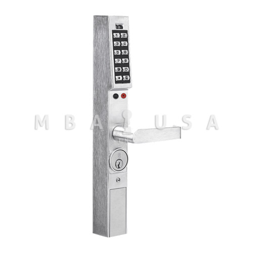 Alarm Lock Pushbutton Aluminum Door Trim, 2000 Users, 40,000 Event ...