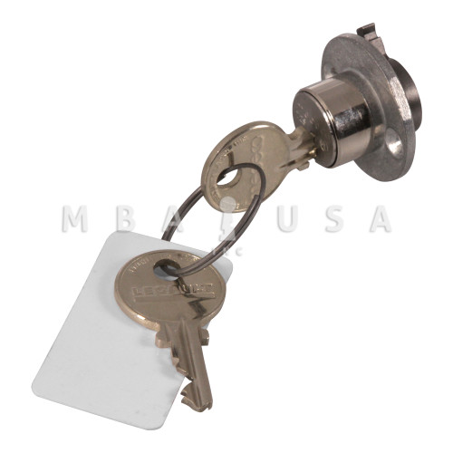 CS401 1/2" Cylinder with 2 Keys - MBA USA, Inc.