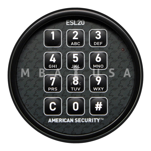 Keypad Only, Black (Marked "ESL20") - MBA USA, Inc.