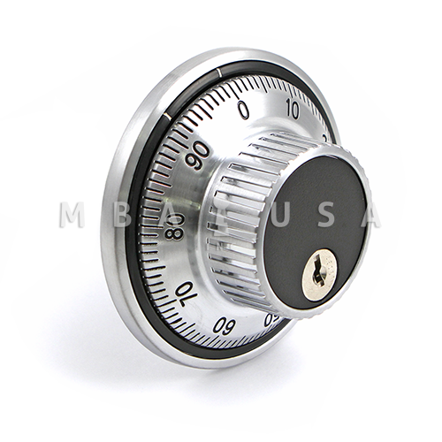 Dial & Ring, Front Reading, Key-Locking, Satin Chrome - MBA USA, Inc.