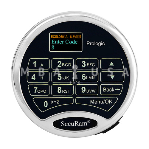 ProLogic L02 Keypad w/ Battery Drawer, Satin Chrome - MBA USA, Inc.