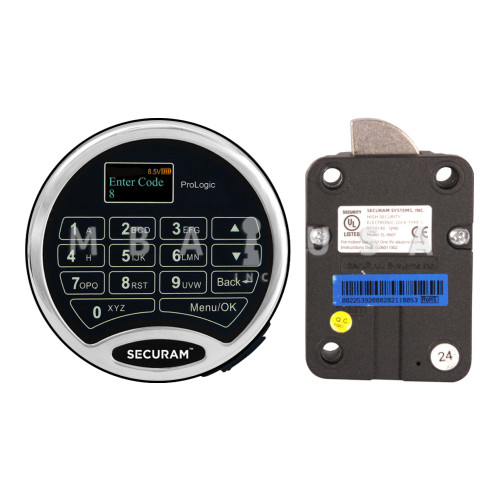 SECURAM ProLogic L02 Swingbolt Lock Package w/ Chrome Keypad - MBA USA ...