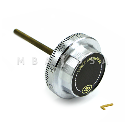 Spy Proof Dial, 5/16" Spindle, Satin Chrome, 3.406" DT, Spline on 50 ...