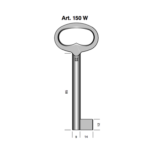BORKEY KEY BLANK ART 150W - MBA USA, Inc.