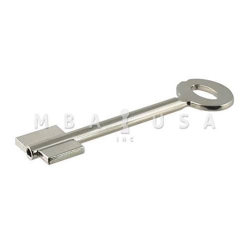 CAWI BRASS NICKEL PLATED DOUBLE BITTED KEY BLANK FOR 9 LEVER LOCK 72MM ...