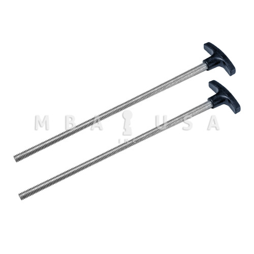 EXTRA LONG THREADED CLAMP SCREWS, 200MM MAX WIDTH (PAIR OF 2) - MBA USA ...