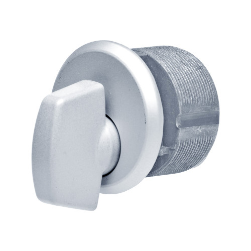 Die Cast 1" Mortise Thumbturn/Turn Knob Cylinder, Clear Zinc (Aluminum ...