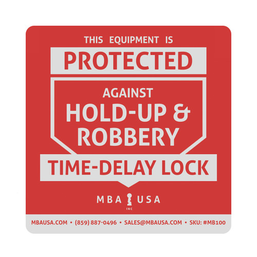 TIME DELAY LOCK STICKER - MBA USA, Inc.