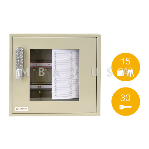 Codelocks Key Secure View 30 Hook Key Cabinet w/ Clear Front Panel ...