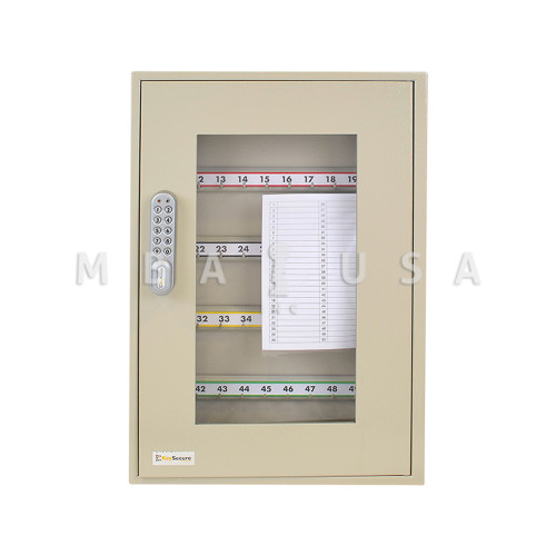 Codelocks Key Secure View 50 Hook Key Cabinet w/ Clear Front Panel ...
