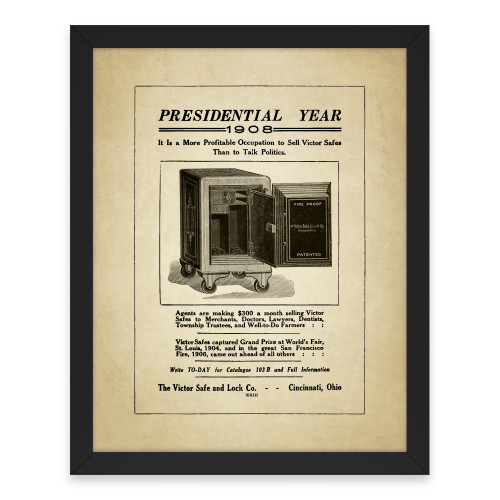 Victor Safe and Lock Co. "Presidential Year" Vintage Advertisement ...