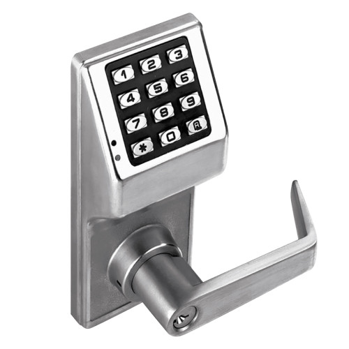 Alarm Lock Grade 1 Pushbutton Cylindrical Lock (DL2700WP US26D) - MBA ...