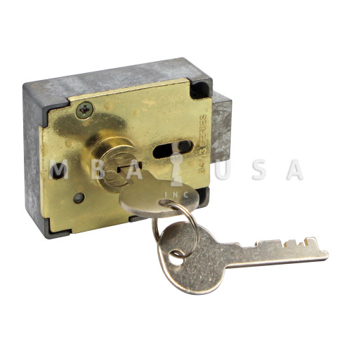 Single Little Nose Safe Deposit Lock, 1/4" Nose Height, Brass (Replaces ...