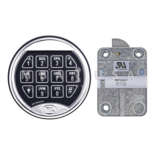 NL Basic Full-Size Rotobolt Package, 2-User Swingbolt Lock w/ Chrome ...