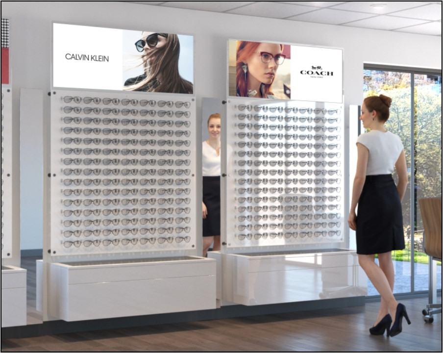 Optical Display Frame Boards | Wall Mount Optical Displays