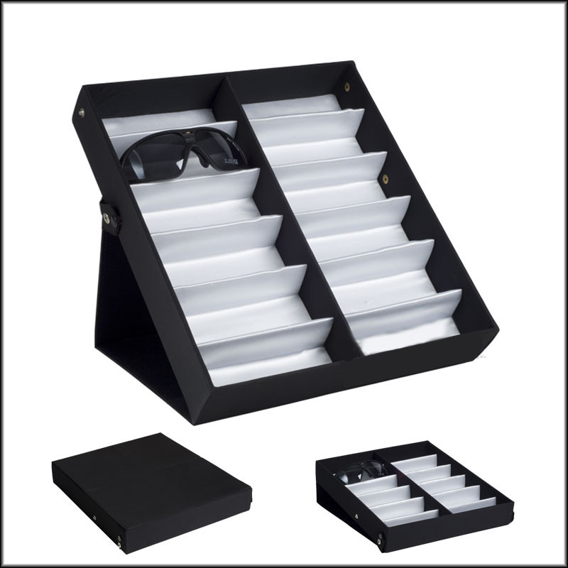 Optical Frame & Sunglass Storage Display Case - DPCN.12H - BLACK - FOR ...