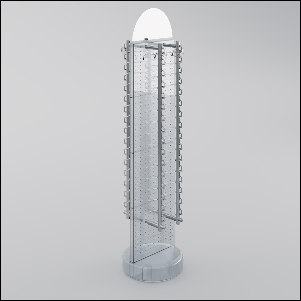 Locking Eyewear Displays Stands - Industrial Look