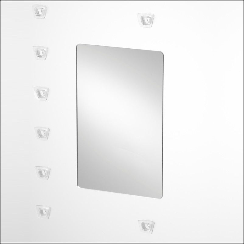 "SMART" Small Rectangular Mirror with Bracket