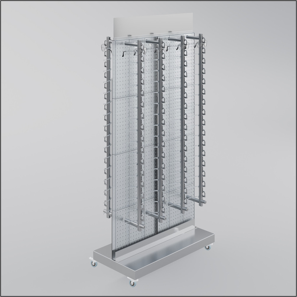 Locking Eyewear Displays Stands - Industrial Look