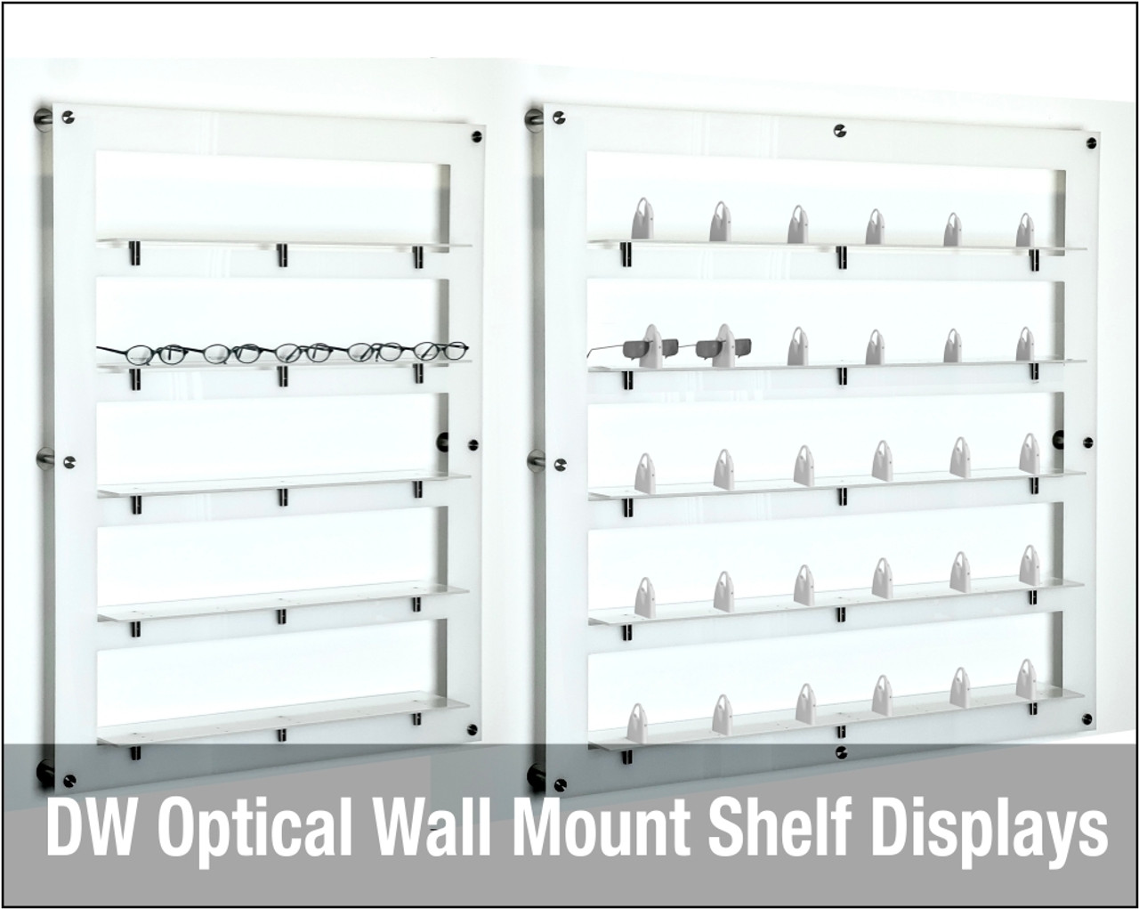 Wallmount Optical Displays | Wall Eyewear Displays From FrameDisplays.com