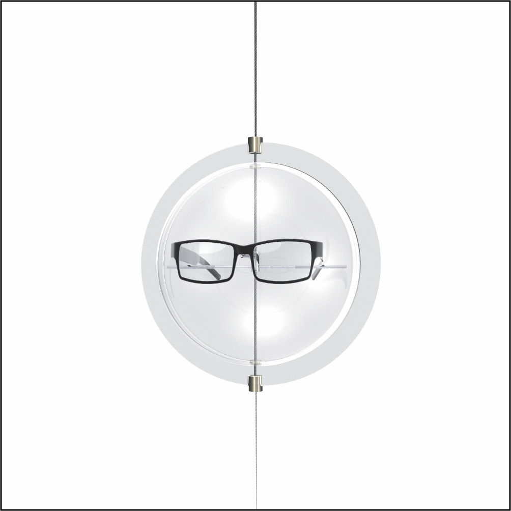 Acrylic Glass Ball Optical Frame Display