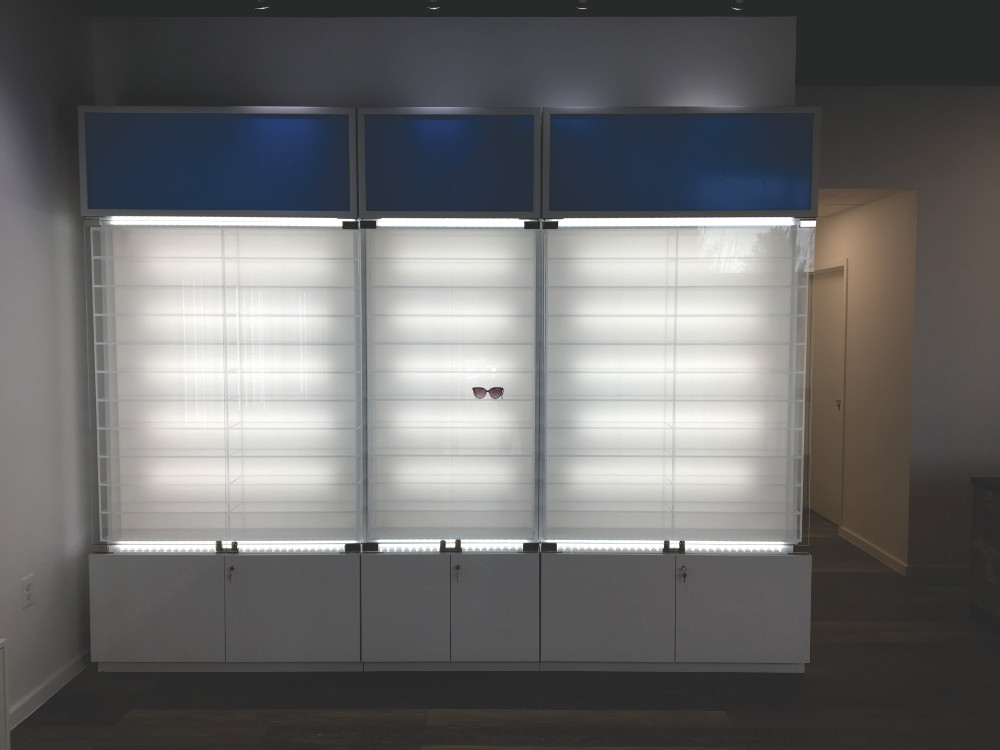 Optical Cabinet TREND-48 Eyewear & Sunglass Wall Cabinet