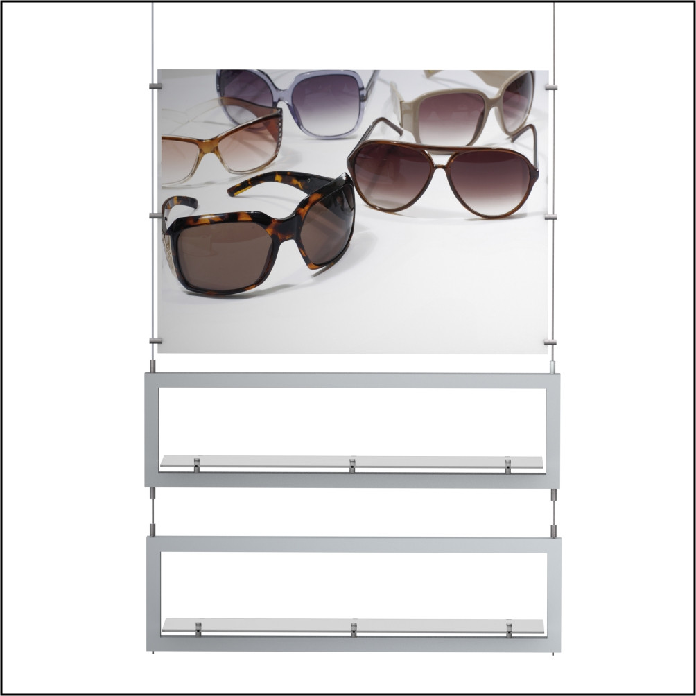 Poster Holder For Hanging Window Optical Frame Display